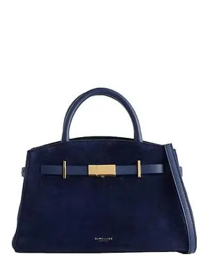 DEMELLIER The Small Hudson Suede Tote Bag Mn.blue/mn.blue
