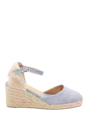 CastaÑer Ankle-strap Wedge Espadrilles - Blue