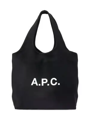 A.p.c. Logo-print Tote Bag - Black