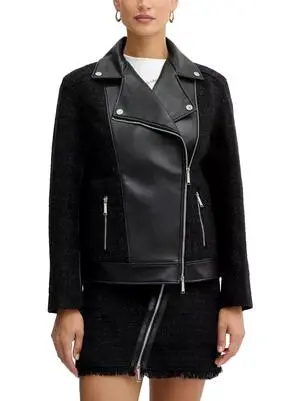 Karl Lagerfeld Zipped Logo-plaque Jacket - Black