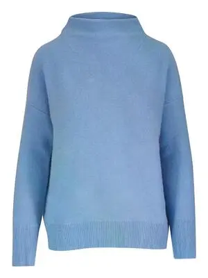 Vince Funnel-neck Sweater - Blue