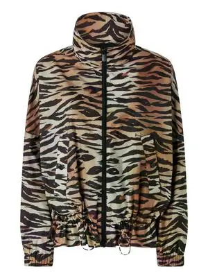Pinko Tiger-print Jacket - Brown