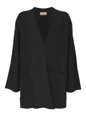 Hemisphere Open-front Cardigan - Black