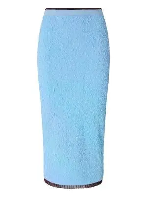 Pinko Textured Midi Skirt - Blue
