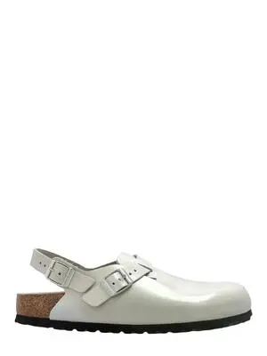 BIRKENSTOCK Tokio Buckle Leather Sandals - Neutrals
