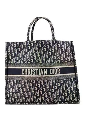 Dior Oblique Canvas Large Tote Bag - Blue