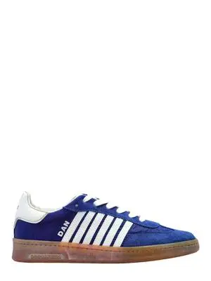 DSQUARED2 Striped Leather Sneakers
