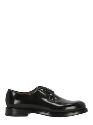 ORTIGNI Lace-up Flat Shoes - Black