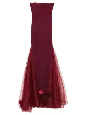 V:PM ATELIER Ariana Strapless Maxi Dress - Red