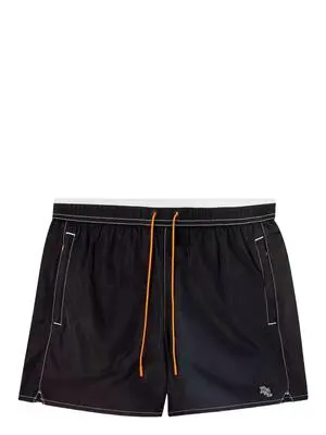 DIESEL® Drawstring Swim Shorts - Black