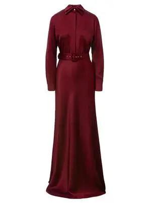IL VOLO Kate Belted Maxi Dress - Red