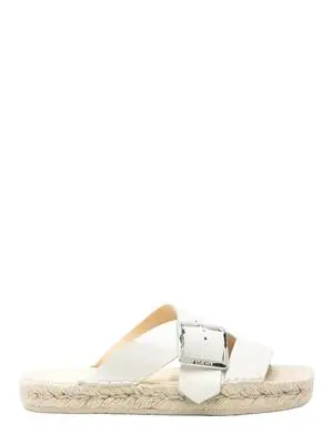 Loewe Leather Sandals - Neutrals