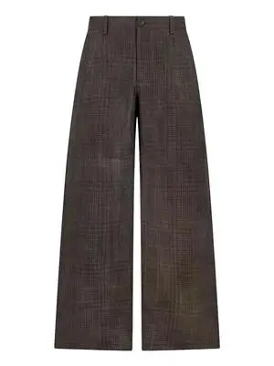 Our Legacy Checked Chino Trousers - Brown