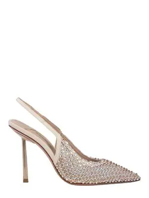 LE SILLA Gilda Embellished Slingback Pumps - Neutrals