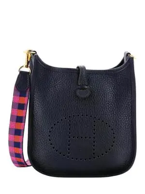 Hermès Evelyne TPM Clemence Crossbody Bag Blue