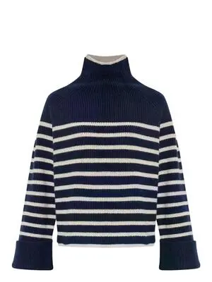 Rag & Bone Striped Roll-neck Sweater - Blue