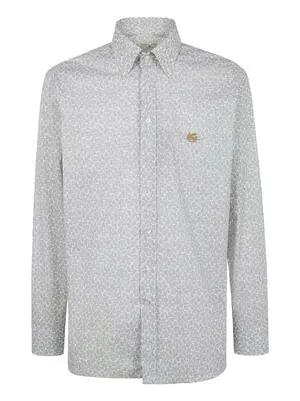 Etro Paisley-pattern Embroidered Shirt - Neutrals