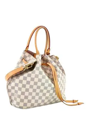 LOUIS VUITTON Girolata Handbag Damier Tote - White