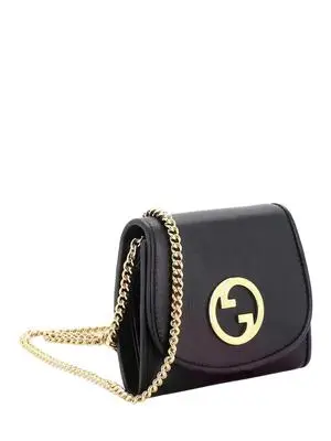 Gucci Blondie Wallet On Chain - Black