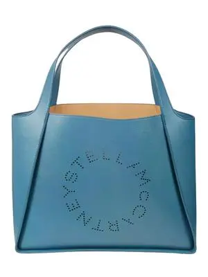 Stella McCartney Perforated-logo Tote Bag - Blue