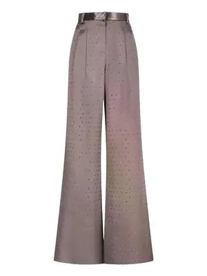 Andamane Nathalie Crystal Wide Trousers - Neutrals
