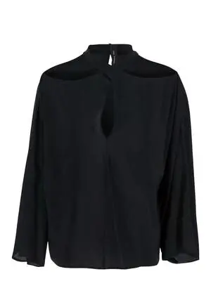 Federica Tosi Criss-cross-neck Blouse - Black