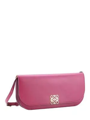 Loewe Goya Leather Long Shoulder Bag - Purple