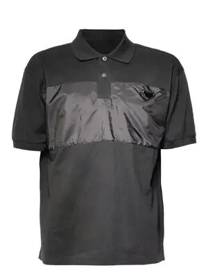 Prada Pique Polo Shirt - Black