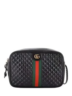 Gucci Trapuntata Camera Bag Quilted Leather Small - Black