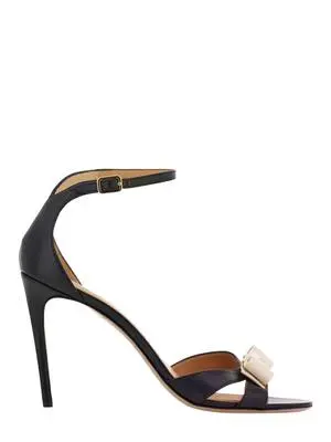 FERRAGAMO 90mm Vara Bow Sandals - Black