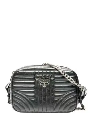 Prada Diagram Chain-strap Shoulder Bag - Black