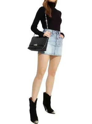 ONETEASPOON Mini Skirt With Zip Pocket - Blue