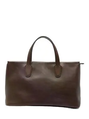 THE ROW Marcel Leather Tote Bag - Brown