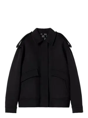 Gucci Silk Wool Bomber Jacket - Black