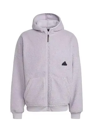 Adidas Polar Fleece Full-zip Sweatshirt - Silver Dawn