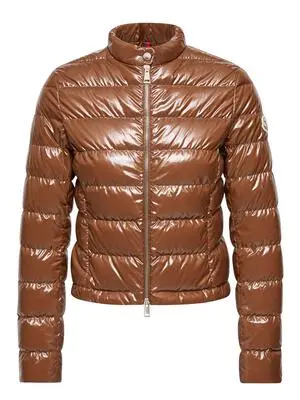 Moncler Papillon Short Down Jacket - Brown