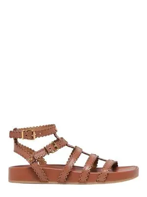 DOLCEVITA Susana Leather Sandals - Cognac Leather