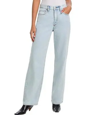 Rag & Bone Shea Featherweight High Rise Straight Jeans - Cliffside