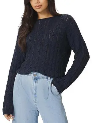 Splendid Brennan Crewneck Sweater - Navy