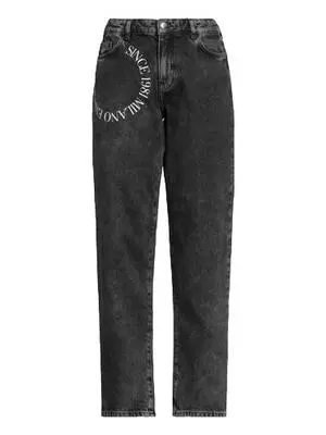 Emporio Armani Cotton Tapered Jeans - Black