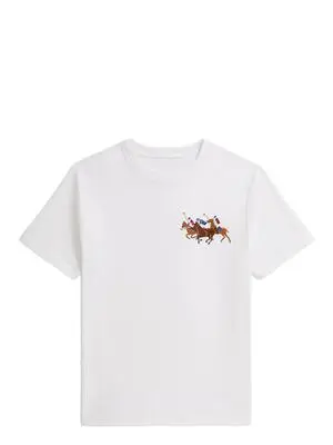 Ralph Lauren Triple-pony Cotton Jersey Tee - White