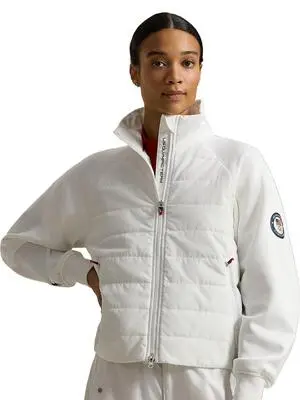 Ralph Lauren Team Usa Hybrid Zip Jacket - Ceramic White