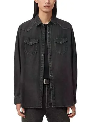 ALLSAINTS Fenton Pocket Shirt - Black
