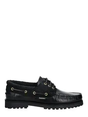 Barbour Re-engineered Deck Boat Shoes - Black