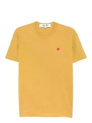 Play Comme Des Garcon Mini Heart T-shirt - Yellow