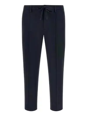 Boggi Milano Roberto Drawstring Jersey Trousers - Blue