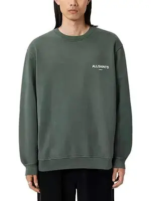 ALLSAINTS Halcyon Logo Crew-neck Sweatshirt - Green