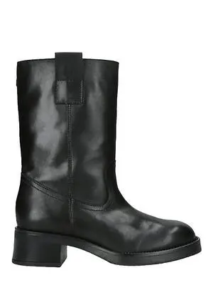 Steve Madden Benedict Leather Heeled Boots - Black