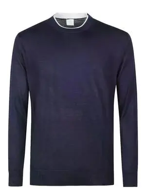 Eleventy Crew-neck Sweater - Blue