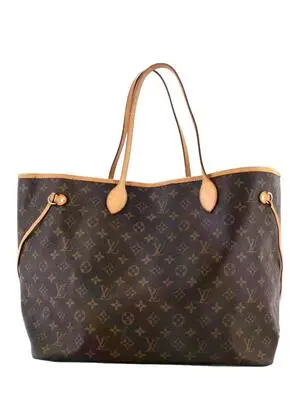 LOUIS VUITTON Neverfull Monogram Canvas Gm Tote Bag - Brown